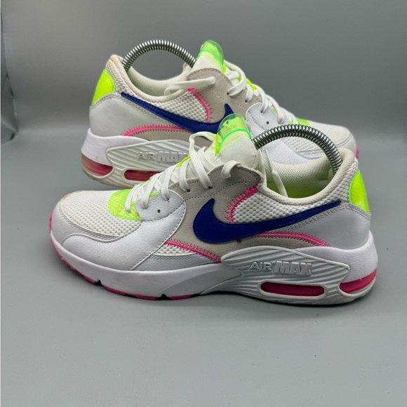 Nike | Shoes | Size 9 Nike Air Max Excee White Pink Indigo Women ...